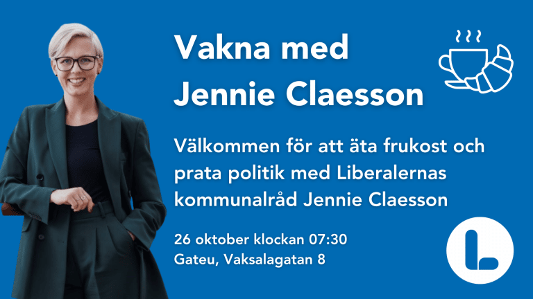 Vakna med Jennie Claesson 26 oktober kl. 07:30 - Uppsala